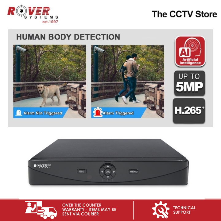 Rover Systems 8 Channel Up to 5MP-N XVI 6 in 1 Digital Video Recorder ...