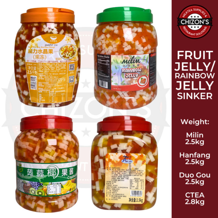 Milin Fruit Jelly CTEA Fruit Jelly Hanfang Crystal Jelly Rainbow Jelly ...