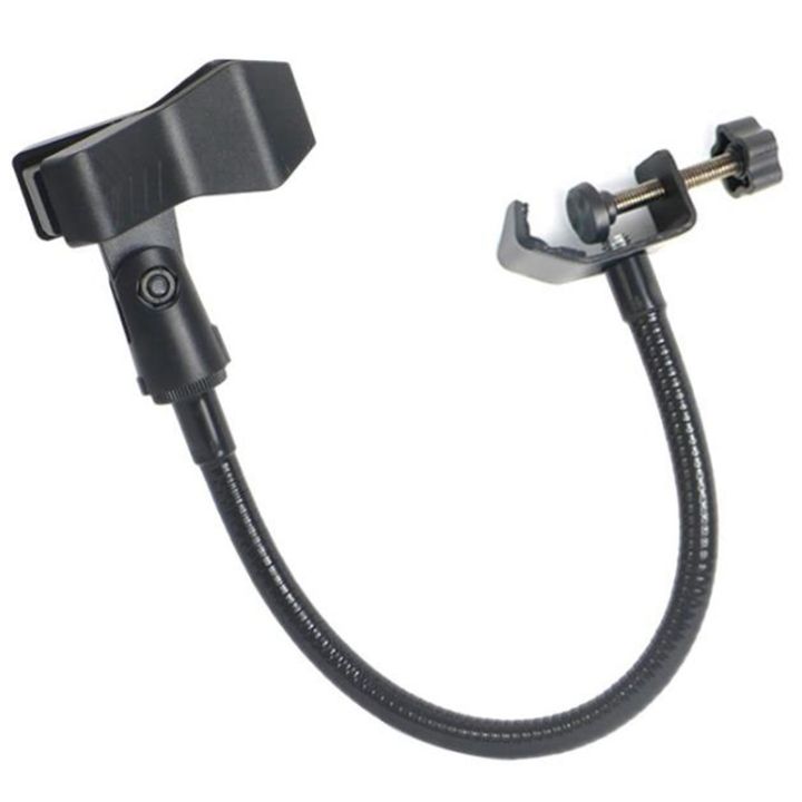 (BGSJ) Flexible Gooseneck Microphone Stand with Desk Clamp for Radio ...