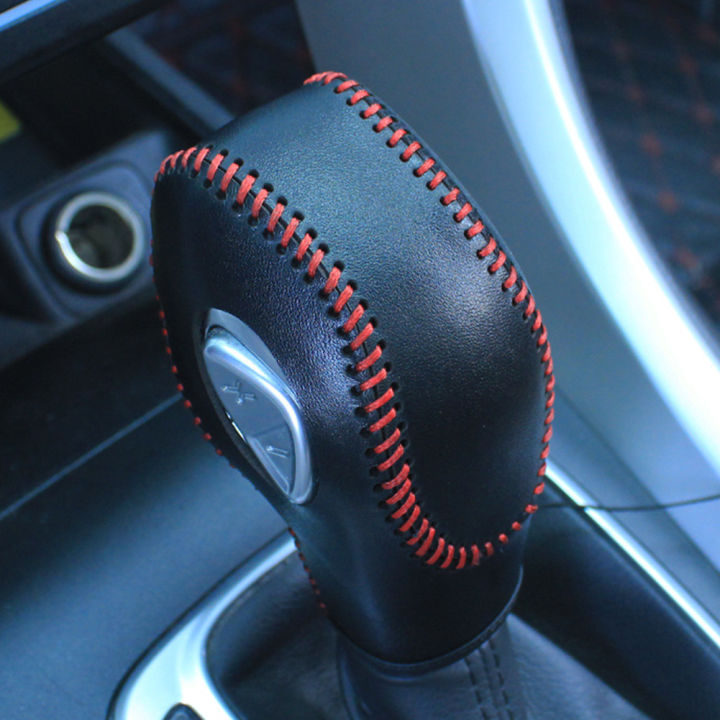 Hittime PU Car Carbon Fiber Gear Shift Knob Cover for Ford Focus EcoSport Escape Fusion C-Max ...