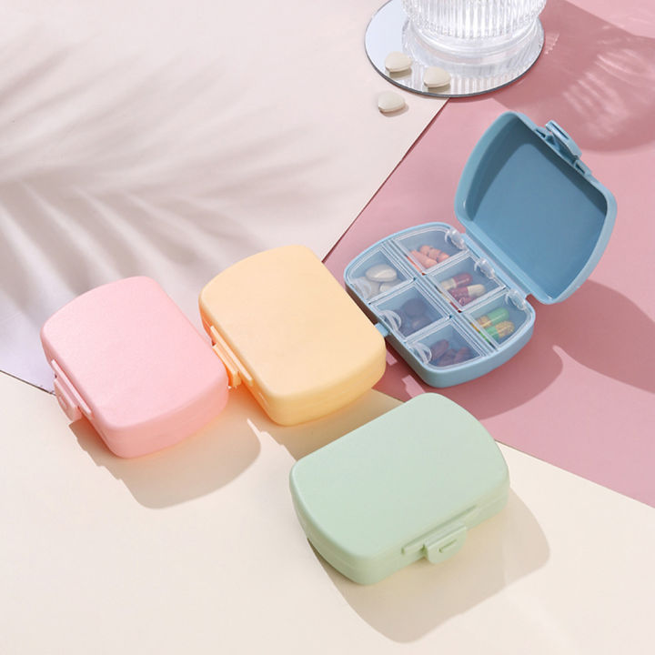 1 PC Slots Portable Pill Cases Moisture-proof Pill Box Travel Storage ...
