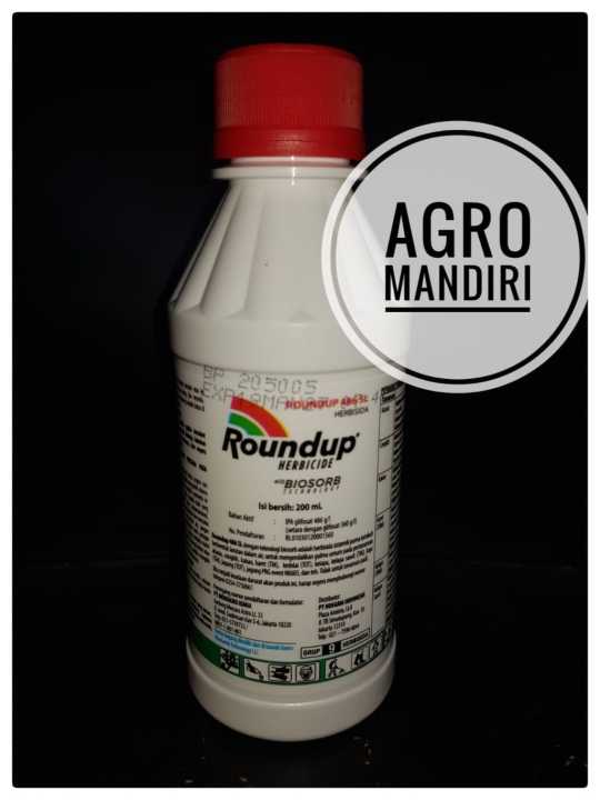RoundUp 200 ml Herbisida Sistemik Racun Pembasmi Rumput, Alang, Gulma ...