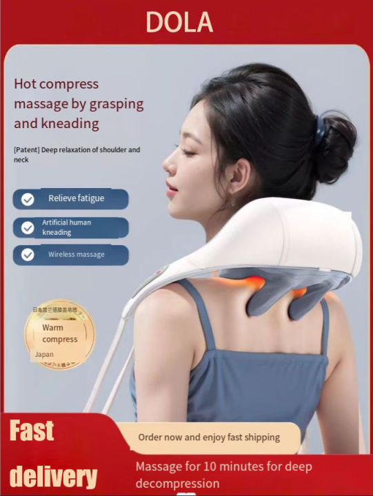 Neck Massager shawl Multi-function heated neck and shoulder massager ...
