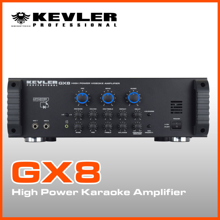Kevler Professional GX8 900Watts x 2 High Power Karakaoke Amplifier ...