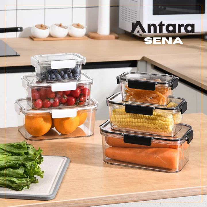 ANTARA Sena - Kontainer Makanan Stackable Kotak Makanan Kedap Udara ...