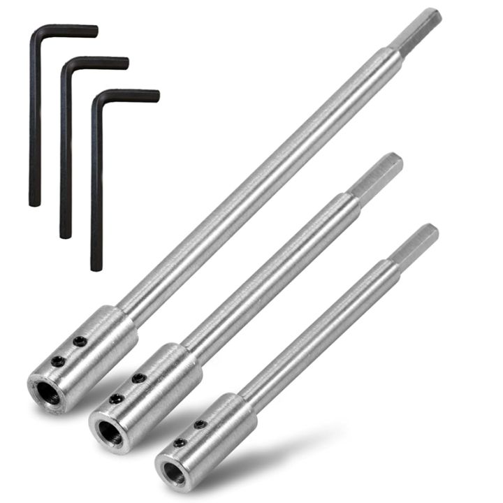 Forstner Bit Extension for 3/8Inch Round Shank, High-Carbon Steel Wood ...