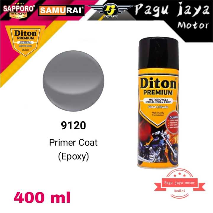 DITON PREMIUM 400ml PRIMER COAT GREY POXY EPOXY SURFACER CAT DASAR 9120 ...