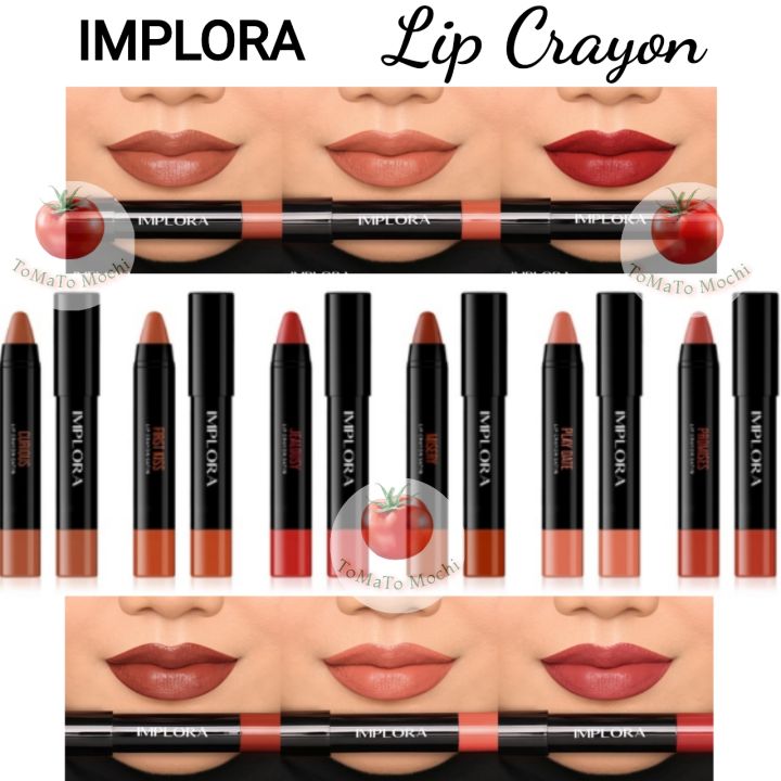 Implora LIP Crayon Satin Lipstik Model Pencil | Lazada Indonesia