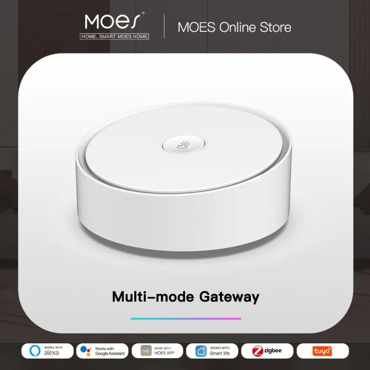 MOES Smart Multi-Mode Gateway Zigbee 3.0 Wifi Bluetooth Mesh Hub Work ... MOES Smart Multi-Mode Gateway Zigbee 3.0 Wifi Bluetooth Mesh Hub Work ...