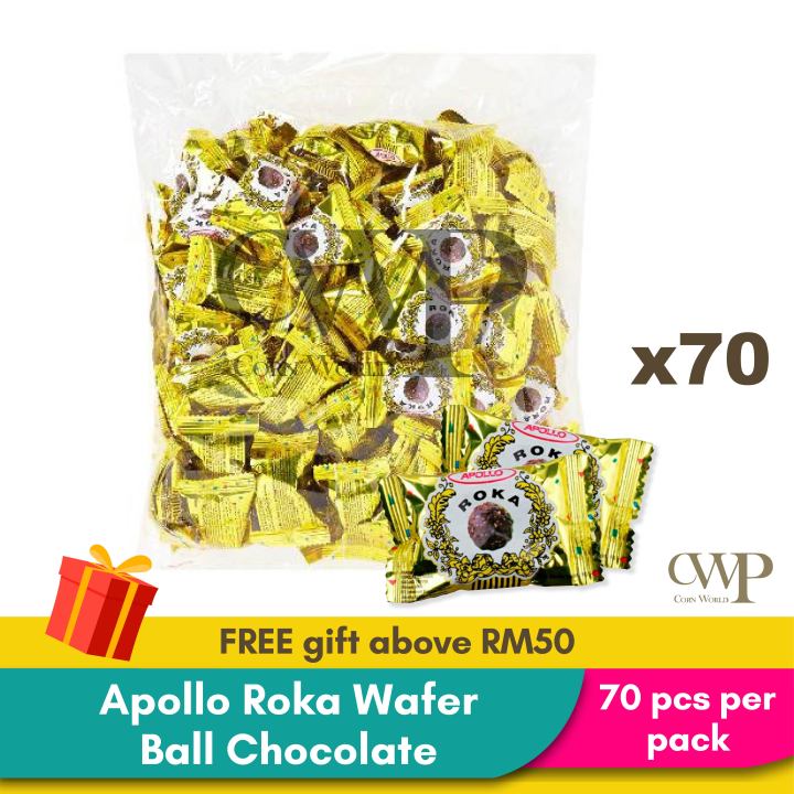 Apollo Roka Chocolate Biscuit A1070P (70 pcs) | Halal | Ready Stock ...