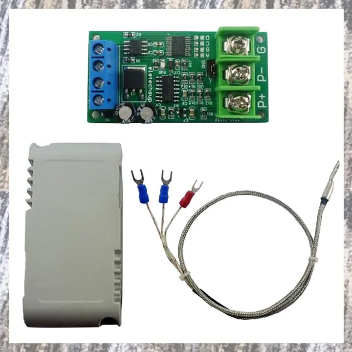 DC 8-25V PT100 Thermal Resistance to Temperature Converter RS485 Modbus ...