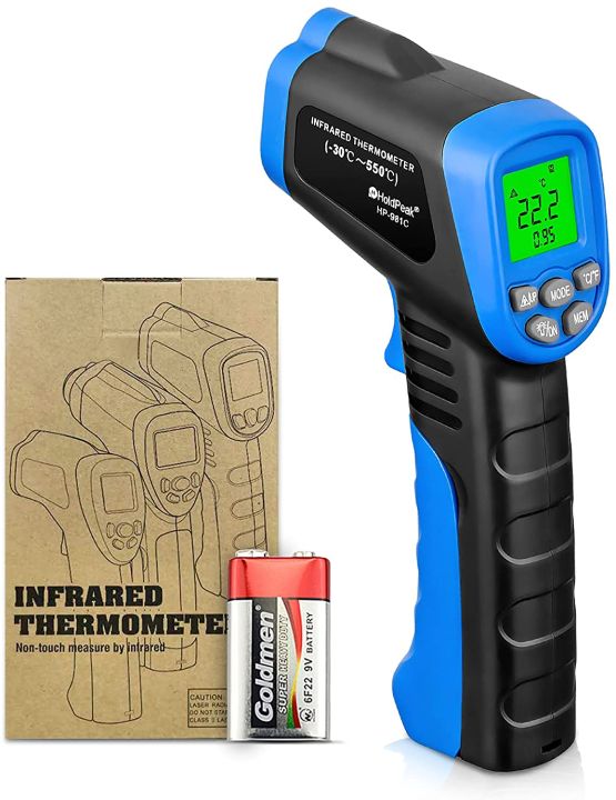 HOLDPEAK HP-981C Non Contact Digital Laser Infrared Thermometer ...