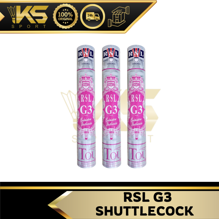 RSL G3 TOURNEY BADMINTON SHUTTLECOCK (100% ORIGINAL) | Lazada
