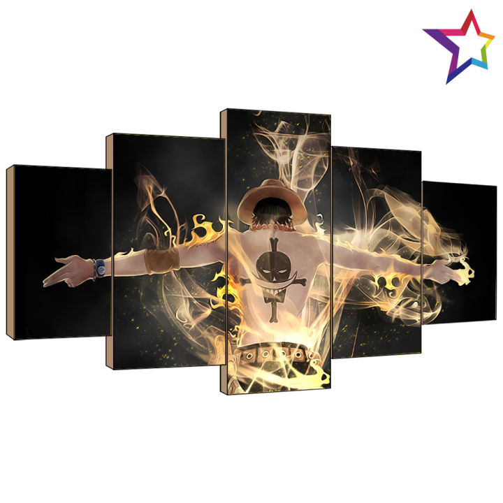 ONE PIECE Anime 5 Pieces Posters Wall Decoration Bedroom and Living ...