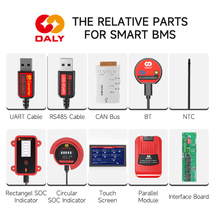 Smart BMS Accessory Bluetooth USB to UART RS485 Cable CANBUS Power ...
