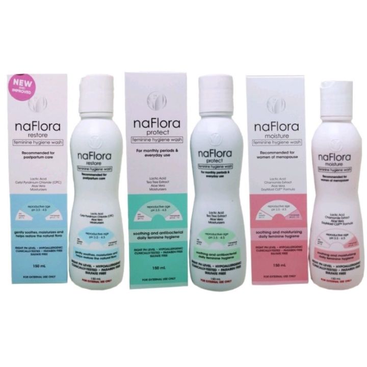 NAFLORA Feminine Hygiene Wash 60/150/250ml | Lazada PH