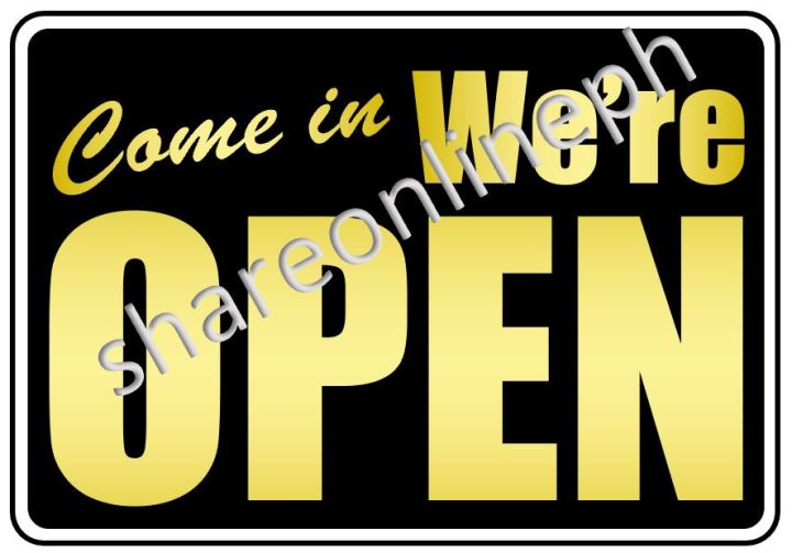 Open signage Yes Were Open Come in Were Open Sign Boards | Lazada PH