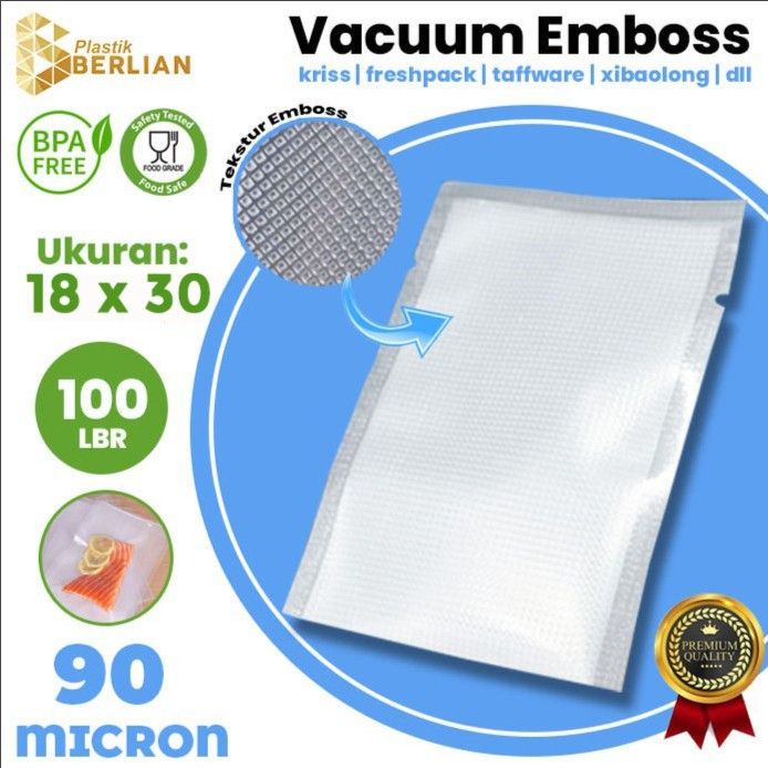 Plastik Vacuum Emboss 18 x 30 Plastic Vacum Embos Bintik 90 micron ...