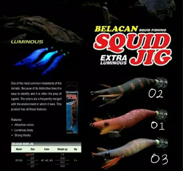 SEAHAWK BELACAN SQUID JIG EXTRA LUMINOUS MADE IN KOREA | Lazada