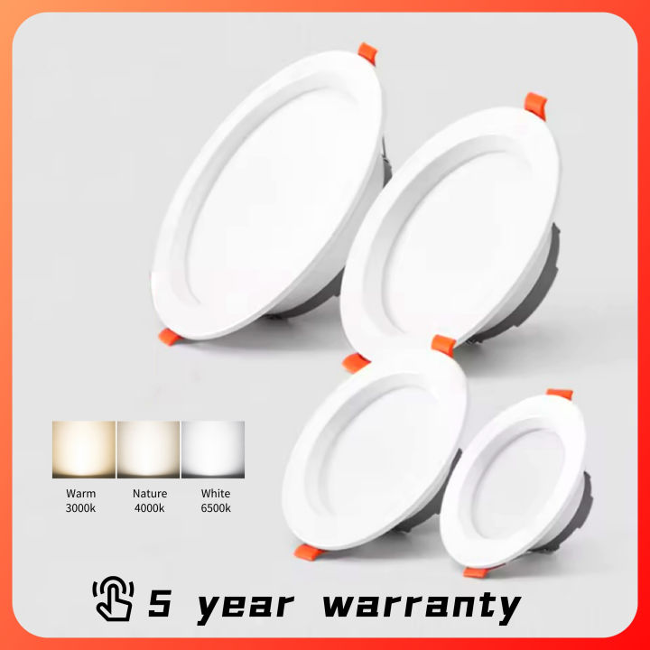 DL Round Led ceiling Light 5-18W White / Warm / Nutare Light Recessed ...