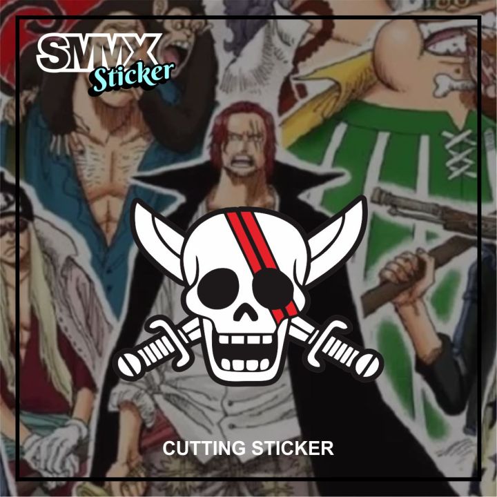 Cutting Sticker Logo One piece Akagami No Shanks | Lazada Indonesia