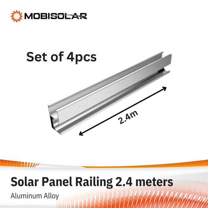Solar Panel Railings 2.4m PV Railings 4pcs | Lazada PH