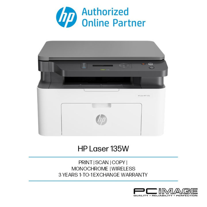 HP MFP 135w Wireless Mono Laser Printer (4ZB83A) | Lazada