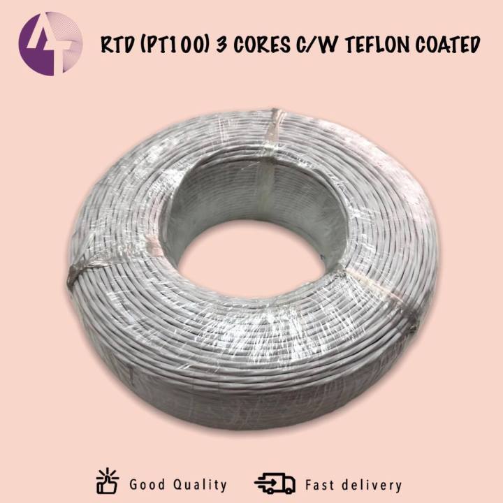 RTD (PT100) 3 cores Extension Wire c/w Teflon Coated | Lazada
