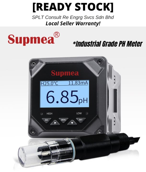 SUPMEA Industrial Grade PH Sensor PH Meter With Controller For ...