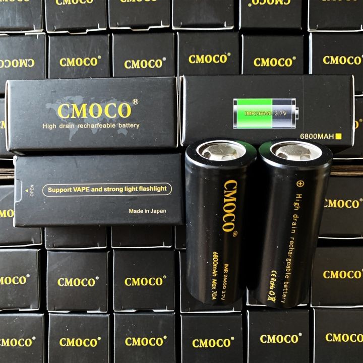 CMOCO 26650 Rechargeable Battery 3.7V -4.2V 6800mah 70A for | Lazada PH