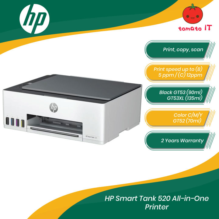 HP Smart Tank 520 All-in-One Printer | Lazada