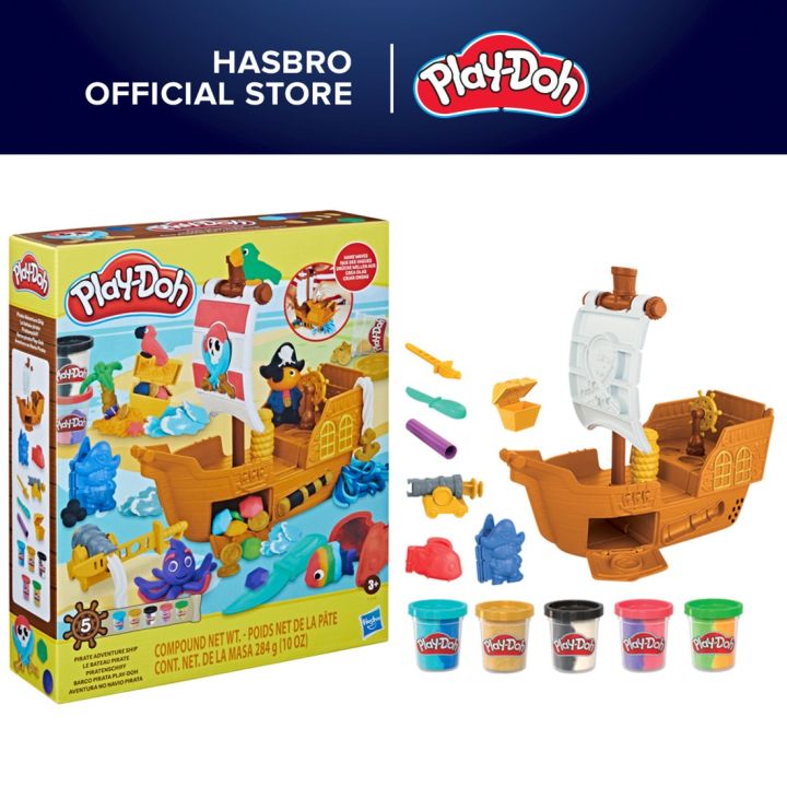 Play-Doh Pirate Adventure Ship Playset, Arts and Crafts for Kids ...