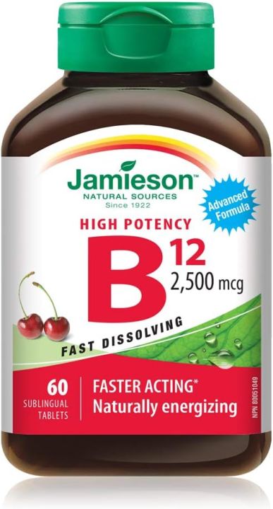 Jamieson B12/B50/B100/B Complex Vitamins Promotes Energy and Relieve ...