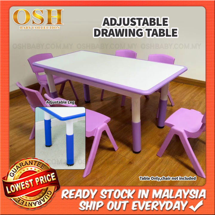 Premium 7level height ADJUSTABLE DRAWING TABLE meja lukis budak kids ...