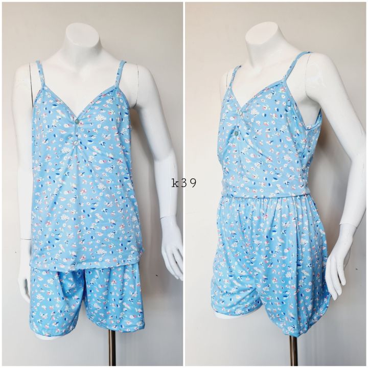 Miel.ph Ladies Wear Terno Spag Shorts Plus Size Pambahay | Lazada