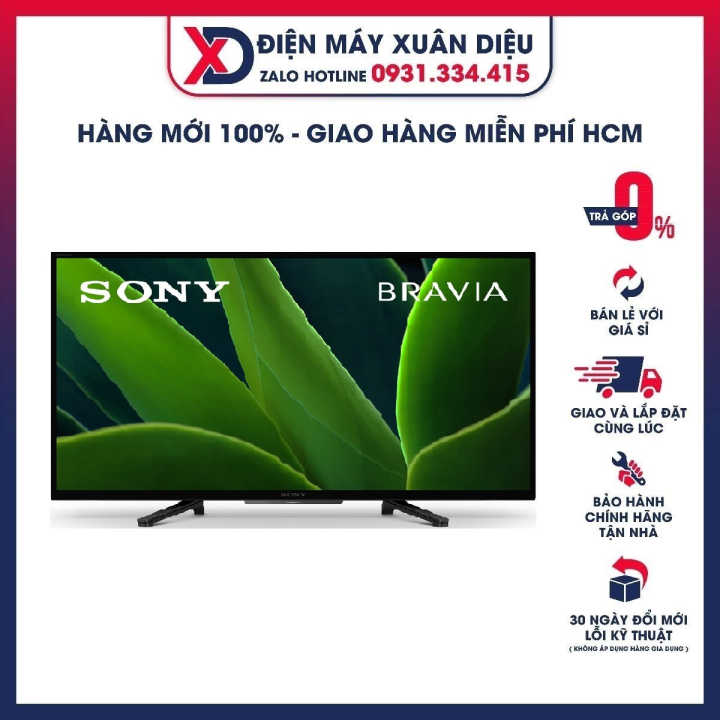 Tivi Sony 2K 32 inch KD-32W830K Mới 2022 Hệ điều hành Google TV, Remote ...