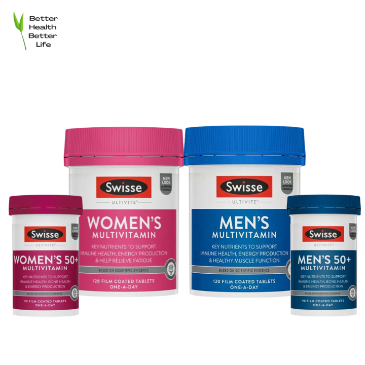 Swisse Ultivite Multivitamin Men & Women 60 / 120 Tabs/ 50+ 90 Tablets [Betterleaf] | Lazada ...