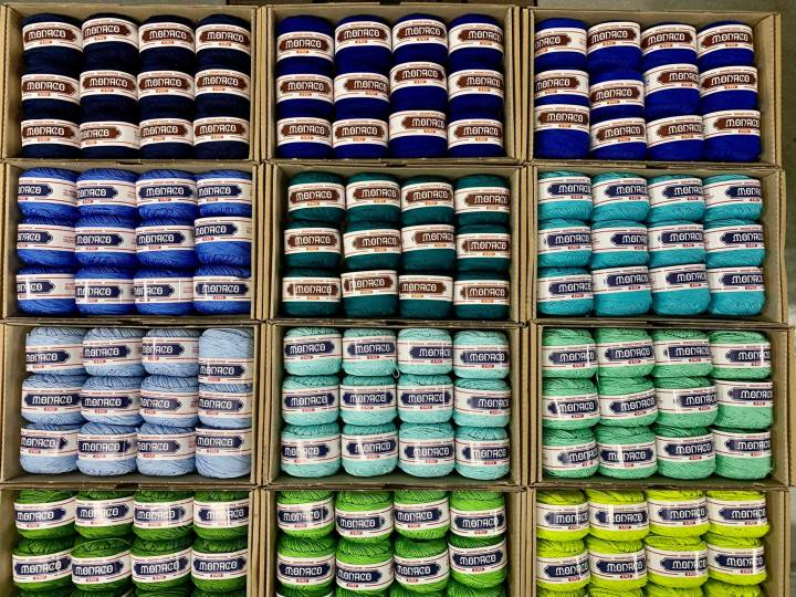 5 PLY MONACO CROCHET BALL THREAD - Blue and Green shade group | Lazada PH