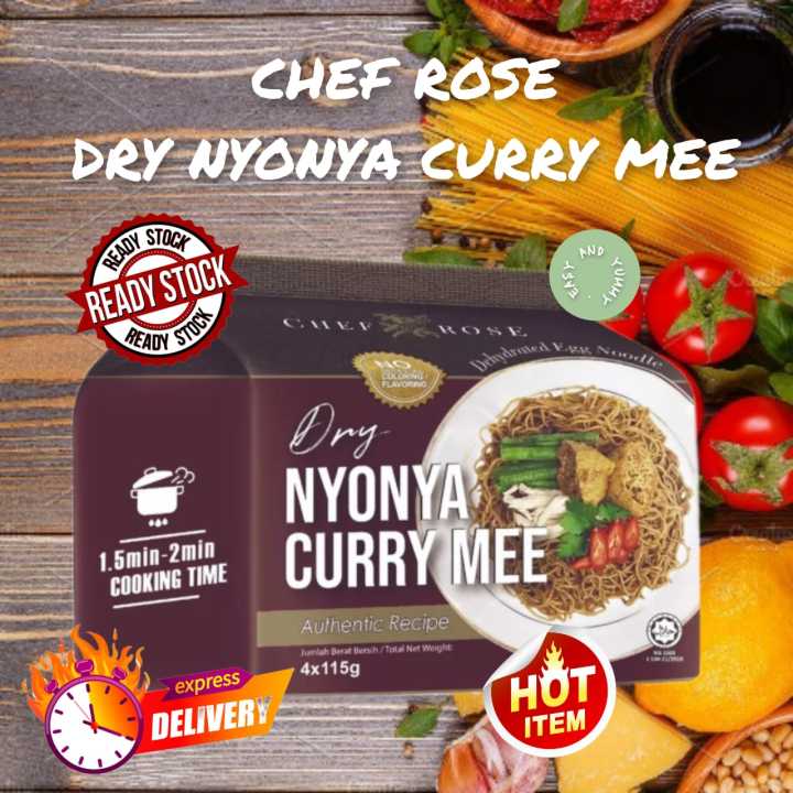 [EASY&YUMMY] CHEF ROSE DRY NYONYA CURRY MEE (HALAL) | Lazada