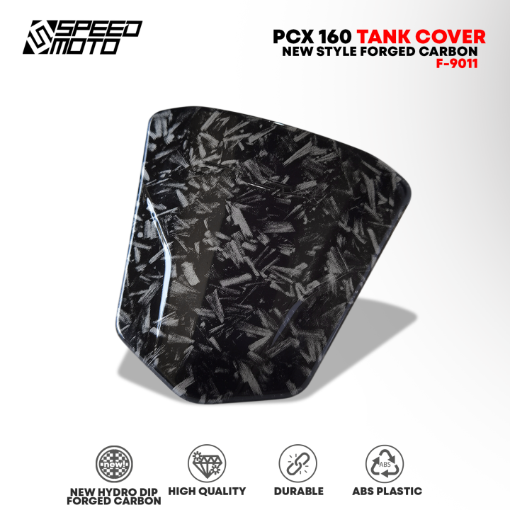 MOKOTO PCX 160 FUEL TANK COVER PLATE FORGED CARBON GAS TANK CAP COVER ...