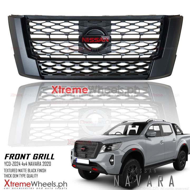 Nissan Navara EL VL VE 4x2 2021 to 2024 Thailand Made Front Matte Black ...