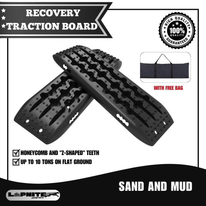 Black Recovery Traction Board Large Recovery Board 4x4 offroad | Lazada PH