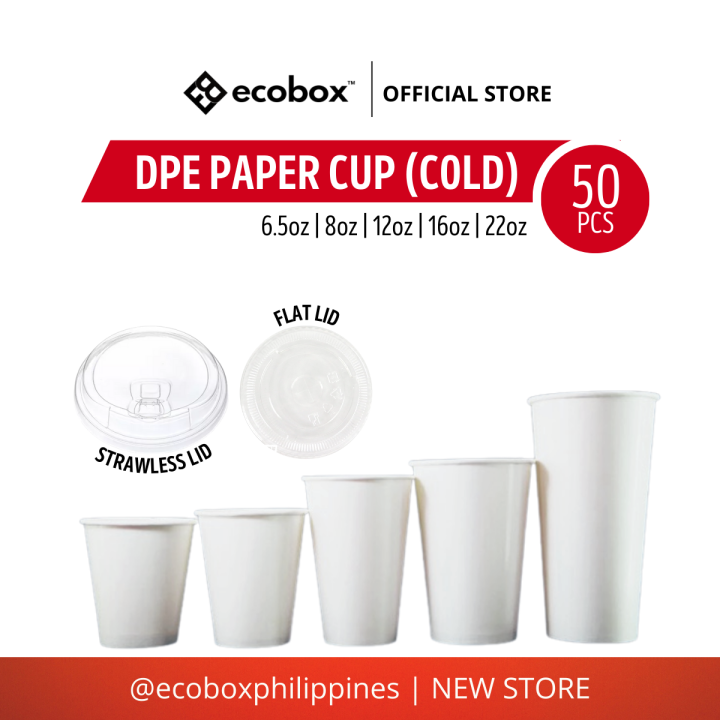 Ecobox Disposable Paper Cup, White Paper Cup, Paper Cup, Cups, Cold ...