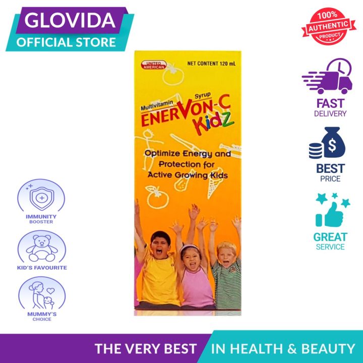 Enervon-C Kidz Multivitamin Syrup 120ml | Exp: Jan-2026 | Glovida ...