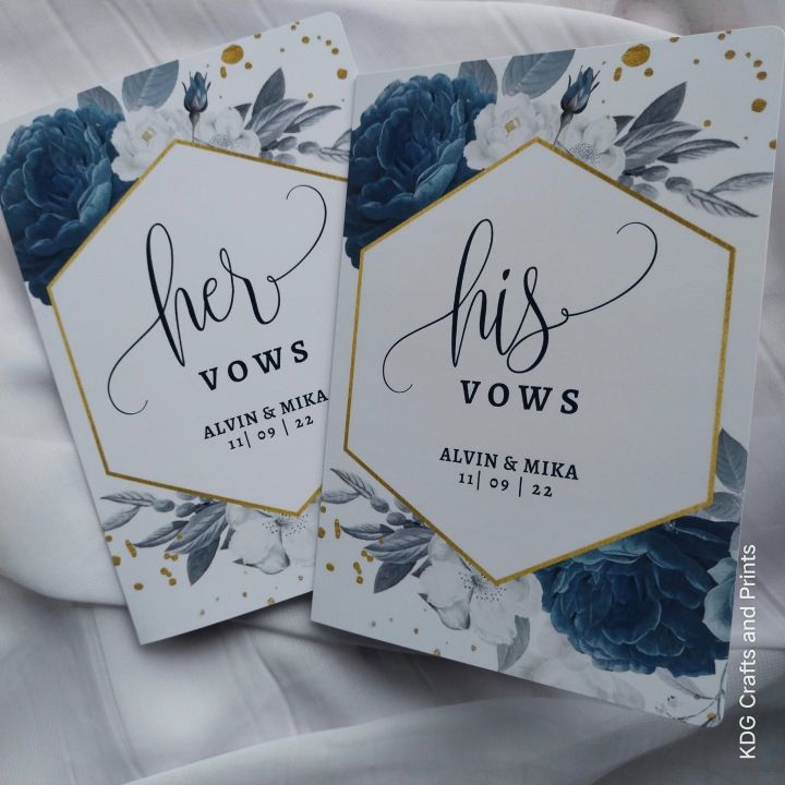 Wedding vows card template | Honestweddingadvice.com