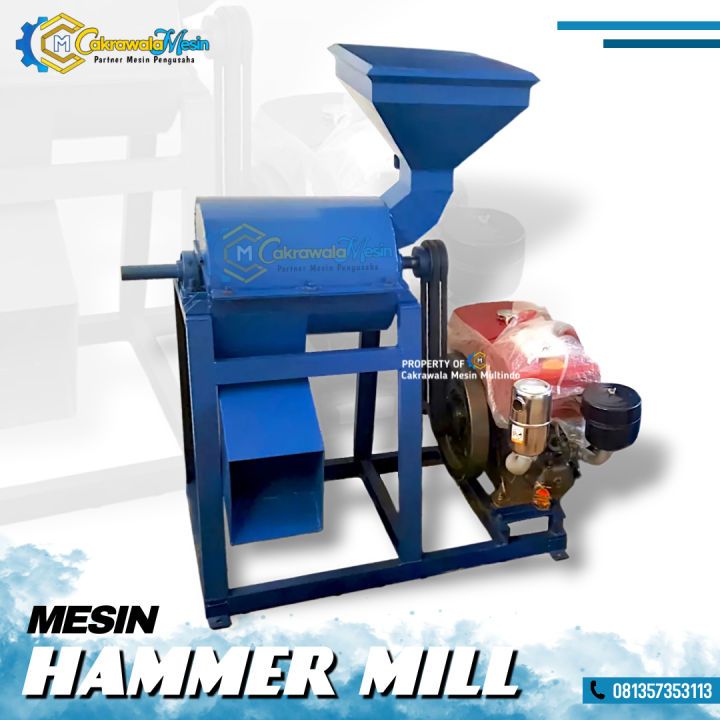 Mesin Hammer Mill / Hummer Mill / Mesin Penepung Serbaguna | Lazada ...