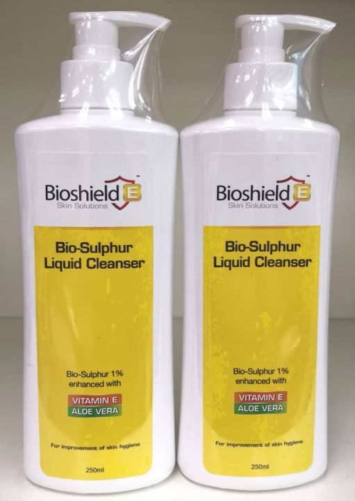 BIOSHIELD E BIO-SULPHUR LIQUID CLEANSER 250mL [TWIN PACK][EXP: 12/2026] | Lazada