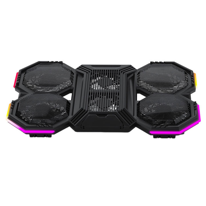 Laptop Cooler 2 USB Ports Laptop Cooling Stand with 6 Quiet Fans ...
