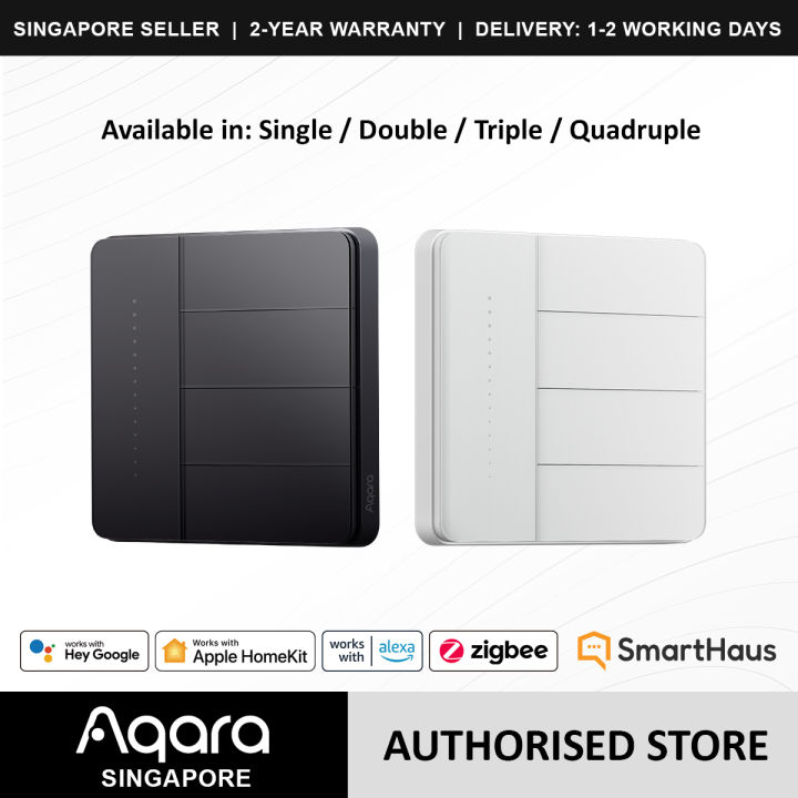 Aqara Smart Wall Switch Z1 Pro | Work with Apple Home, Google Home | 2 ...