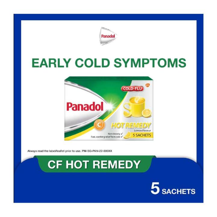 Panadol Cold And Flu Hot Remedy Lemon-Flavored For Fast Soothing Relief ...